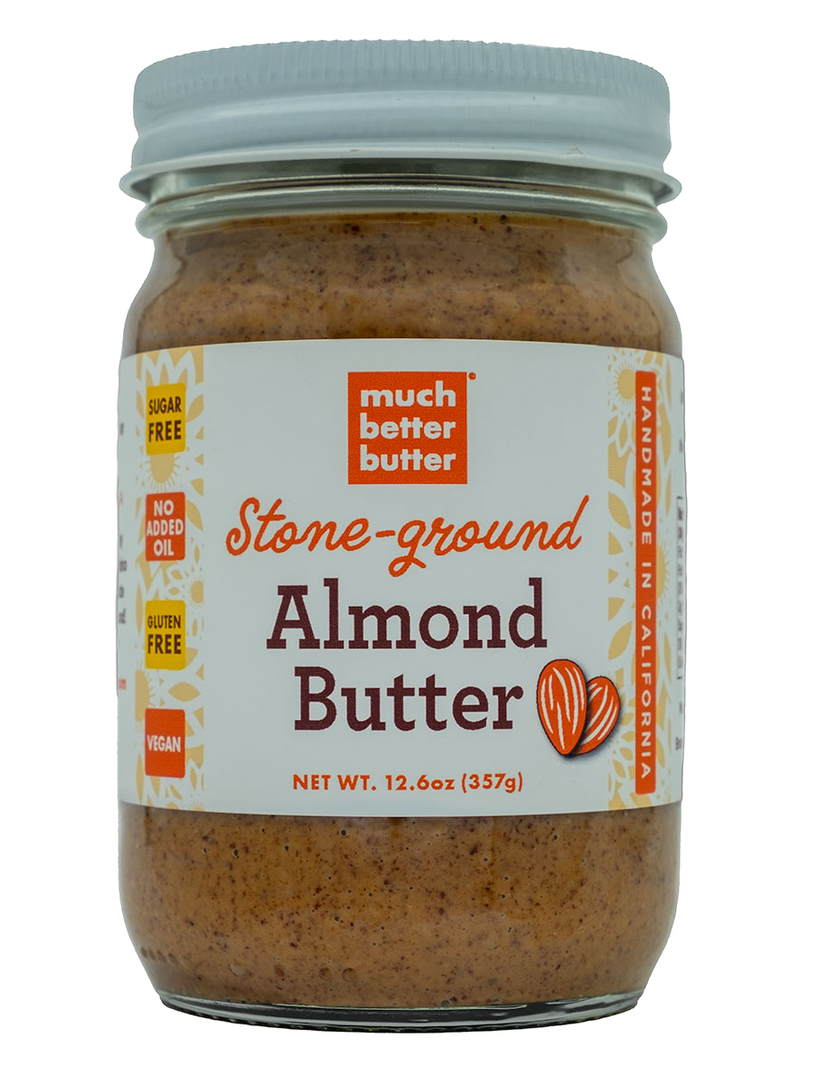 Large Stone Ground Almond Butter 12.6oz – Treat Street Snacks LLC